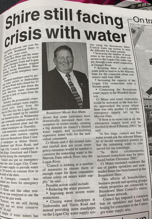 Council announces passing of former Mayor Ron Munn - Beaudesert Times